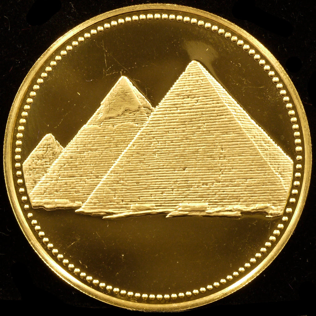 Egypt 100 pound gold coins 1991 Giza's three largest pyramids｜NJ BUYER ...