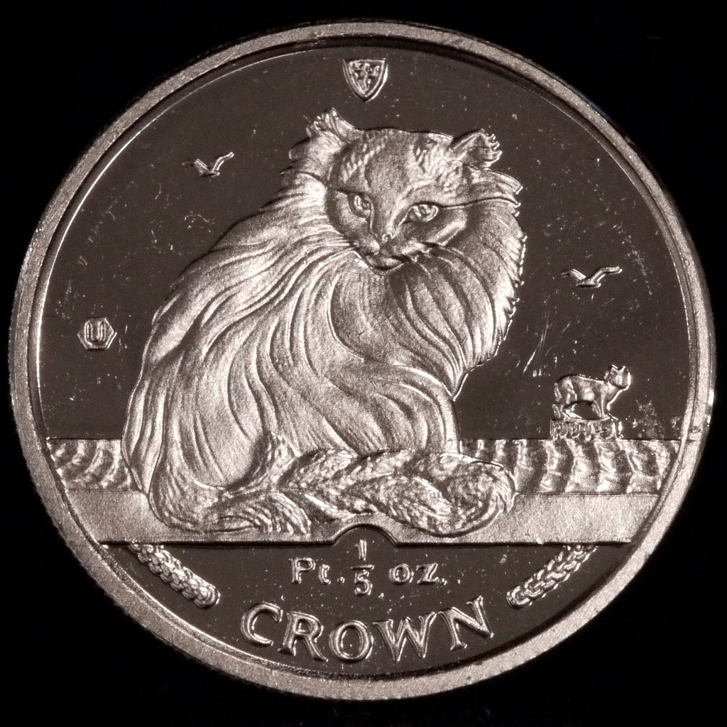 Man Island 1/5 Crown Platinum Currency 1995 Turkish｜NJ BUYER'S MARKETPLACE